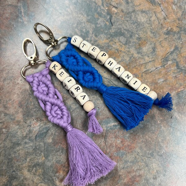Custom Chemistry Name Keychain, Periodic Table Element Name Keychain ...