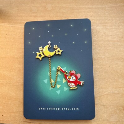 Animal Crossing Enamel Pin Celeste Stargazer - Etsy