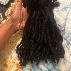 60 Anwi Textured Locs Made From 100% Human Hair Sizes 0.4cm & 0.5cm, - Etsy