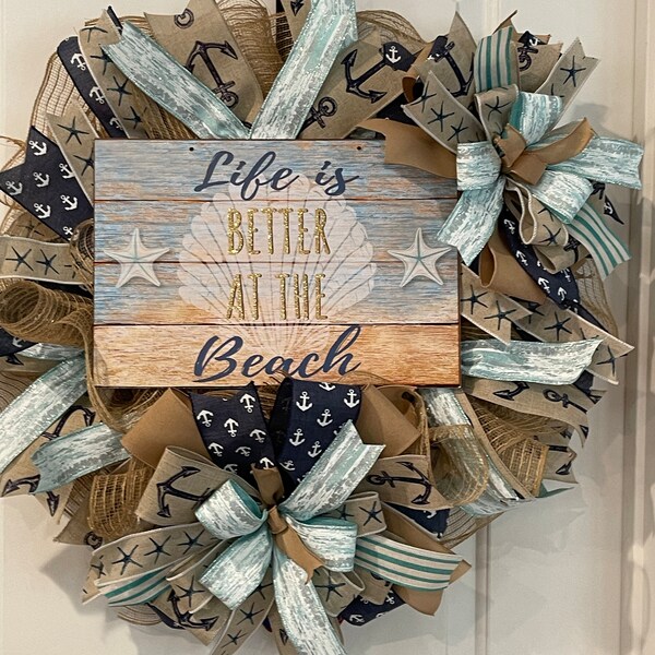 Nautical Anchor Wired Ribbon by the Roll 2.5" X 10 Yards Q517440-27 - Etsy