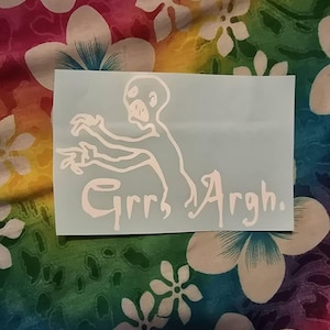 GRR Argh Buffy Decal: Vampire Slayer Black Vinyl Sticker - Etsy UK