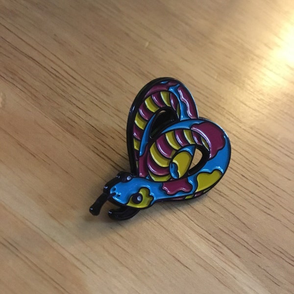 Pansexual Pride Noodle Cute Enamel Pin in Pan Pride Flag Colors ...