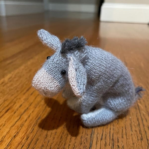 EEYORE - English Knitting Pattern - Etsy