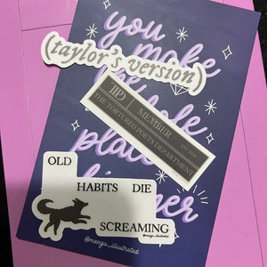 TTPD Member Sticker, Swiftie Sticker, TTPD Decal, Tortured Poets ...