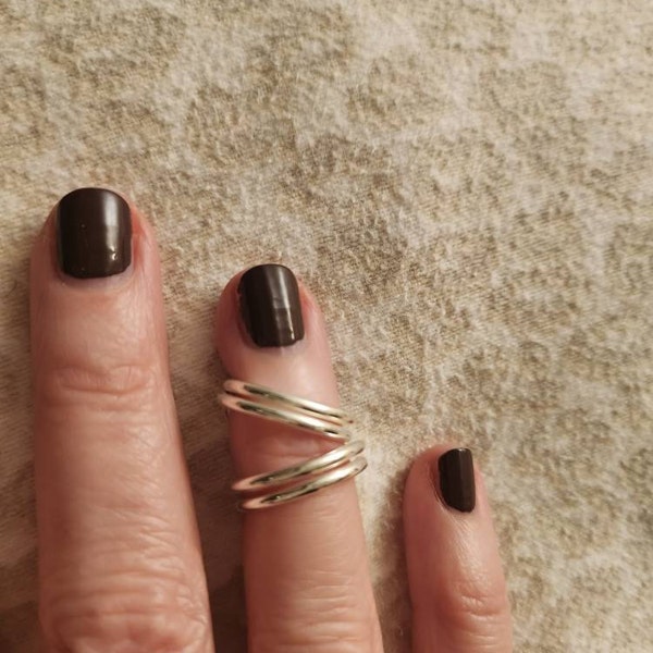 Spiral Splint Ring, Adjustable Splint Ring, 925 Sterling Silver PIP DIP ...