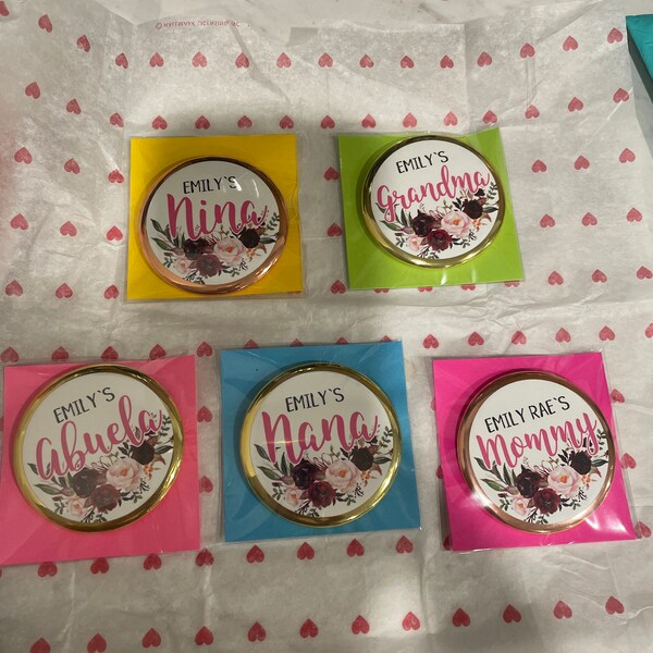 Personalized Party Pins | Mommy to Be Pin | Shower Pins | Family Name ...