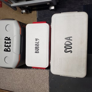 Custom Decal Name Tag for Your Cooler or TUMBLER Make Your Own ...