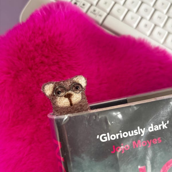 Woolly Bunny Bookmark - Needle Felt Felted Handmade Wool Rabbit Book ...