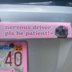 This is Who Youre Angry at Sad Hamster Car Bumper Sticker Crying Funny ...