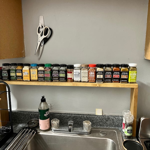 Over the Sink Shelf, Over the Stove Spice Rack, Farmhouse, Bathroom ...