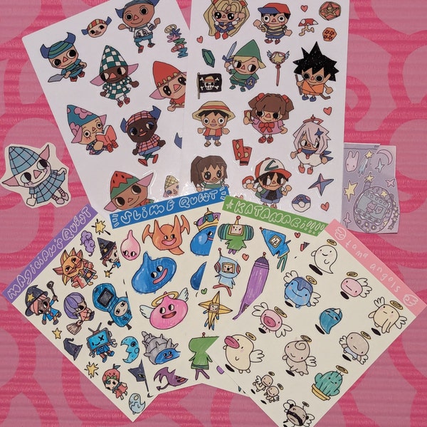 Anime Crossing!! | Clear Icon Stickers | FREE SHIPPING! | Weatherproof ...