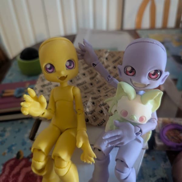 MADE to ORDER BJD, Ball Jointed Doll, Articulated Doll, Chibi Doll ...