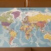 World Map Push Pin, Push Pin Map, World Map Pin Board, Cork World Map ...