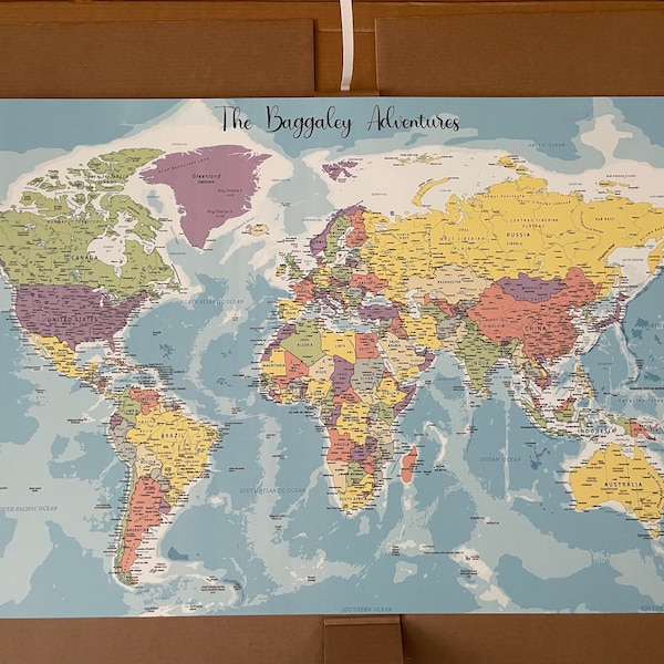 World Map Push Pin, Push Pin Map, World Map Pin Board, Cork World Map ...