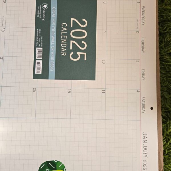 2025 Large Art Poster Wall Calendar - Etsy