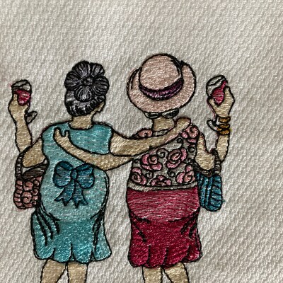FRIENDS FOREVER EMBROIDERY Fits a 4x4, 5x7 & 8x8 Hoop Machine ...