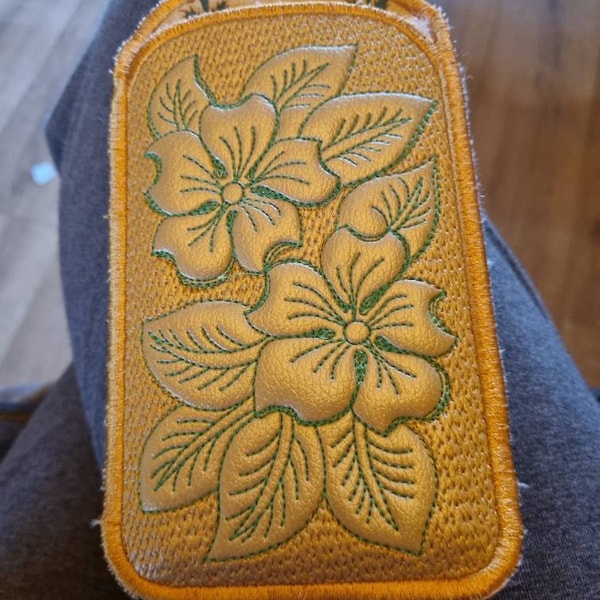Phone Case in the Hoop Flowers Embroidery Design Eyeglass Case ...