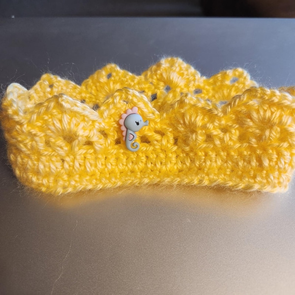 Simple Crochet Crown Pattern Newborn to Adult Sizes Princess Crown ...