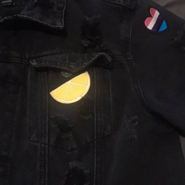 Lemon Slice Iron on Patch - Etsy