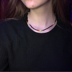 Reggae Rasta Style Choker Necklace With Extender Chain - Etsy