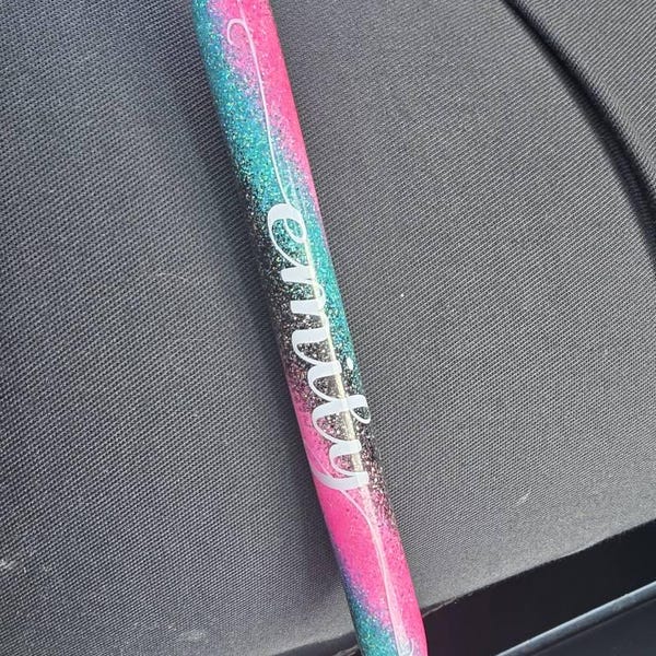 SWIRL PERSONALIZED Pen | Refillable Gel Pen | Glitter Pen - Etsy