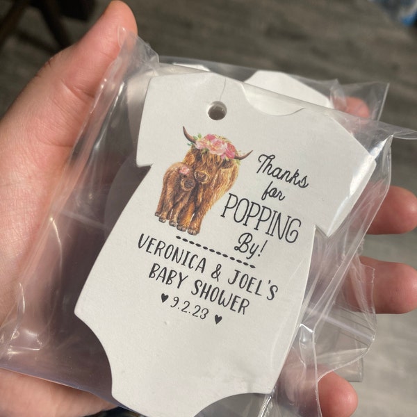 Highland Cow Girl Baby Shower Favors | Girl Highland Cow Baby Shower ...