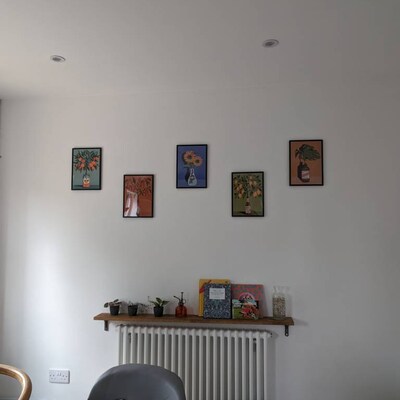 5 Pack of Funky Postcards/mini A6 Illustrated Art Prints. Plants ...