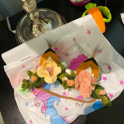 Fox Headband Squirrel Headband Fox Ear Flower Crown Fox - Etsy