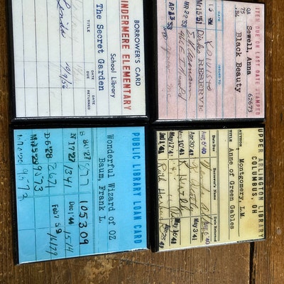 Book Lovers Coaster Set Library Due Date Card Wood Coasters Gifts for ...