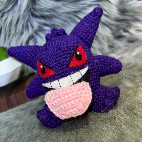 PATTERN Crochet Gengar || Pokemon Kanto || Handmade Toy/plush || DIY ...