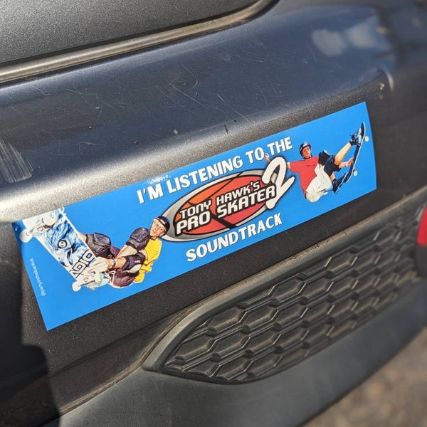 I'm Listening to the Tony Hawk Pro Skater 2 Soundtrack Bumper Sticker ...