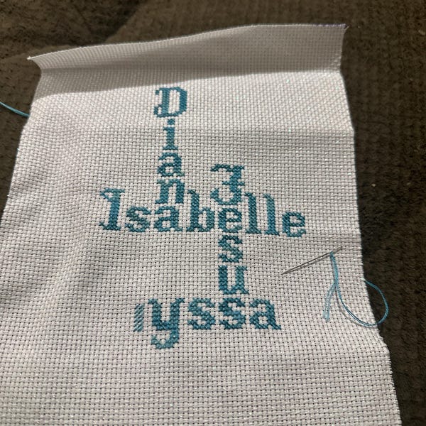 Calligraphy Cross Stitch Alphabet and Numbers Pattern PDF. Cross Stitch ...