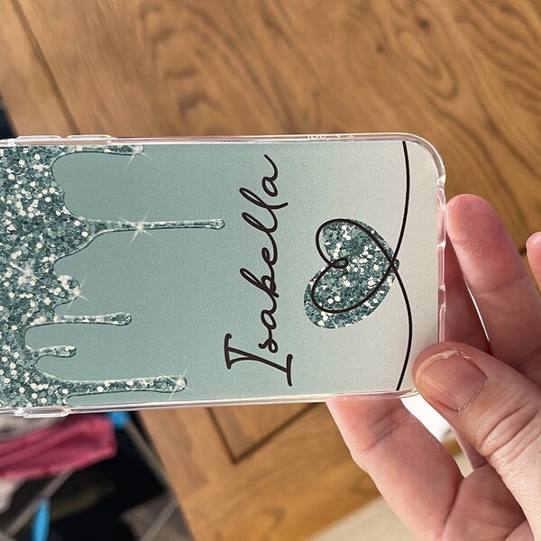 Personalised Phone Case iPhone 13 Shinee Hearts Custom Name Initials ...