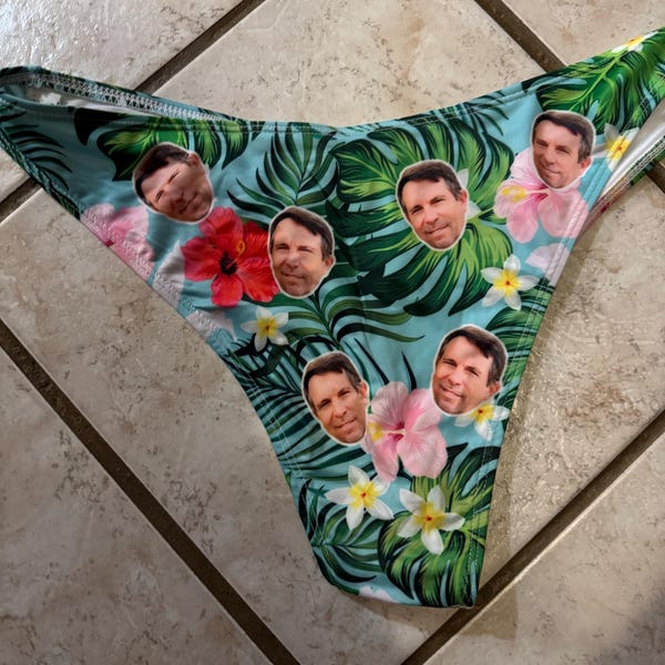 Custom Swim Trunks Men Face, Personalized Christmas Trunks With Gog ...
