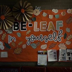 Fall Themed Motivational Printable Bulletin Board Set or Door Decor for ...