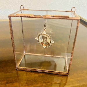 9 and 10 Tall Glass Pyramid Display Shelf Show off Those Treasures and ...