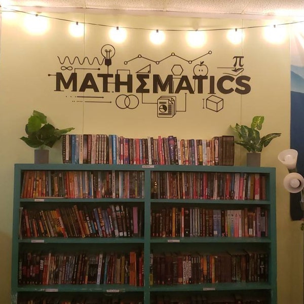Mathematics Wall Decal Math Classroom Decor School Vinyl Sticker Gift ...