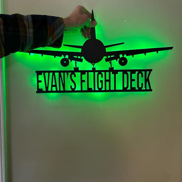 LED Address Metal Art Sign / Solar or Plug in Light up Address Plaque ...