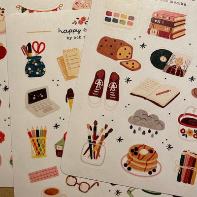 3 Matte Sticker Sheets, Sticker Pack, Sticker Bundle, Cute Stickers ...