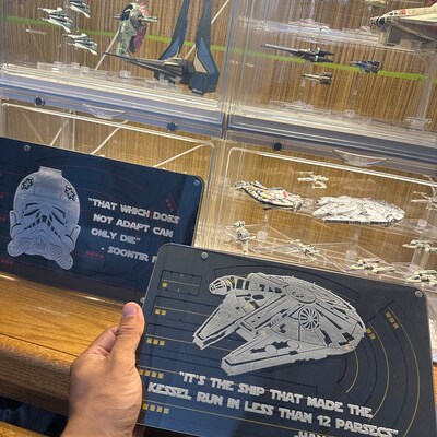 Full Set of Acrylic 2.0 Templates and Range Rulers for Use With X-wing ...