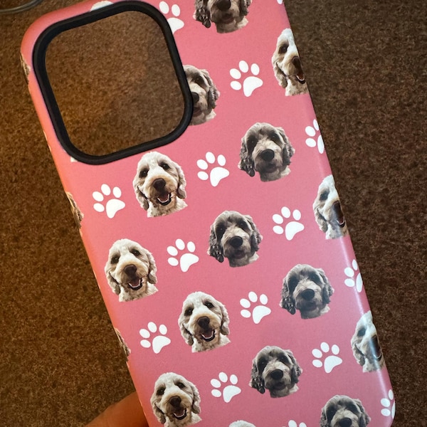 Custom Pet Phone Case, Dog Drawing From Photo, Dog Phone Case, Cat ...