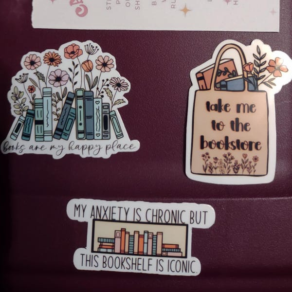 In A Really Good Place in My Book Sticker, Bookish Merch and ...