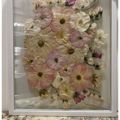 11x14 Custom Floral Shadow Box Wedding Flower Shadow Box - Etsy