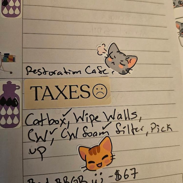 Kawaii Cat Date Night Planner Stickers, Date Night Reminders, Cute ...