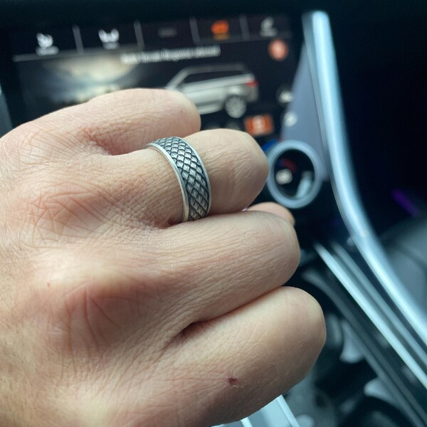 Parametric Design Handmade Sterling Silver Men Brutal Ring, Silver Men ...