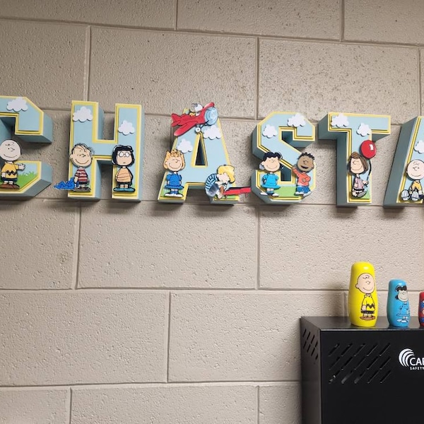 Charlie Brown 3D Letters - Etsy