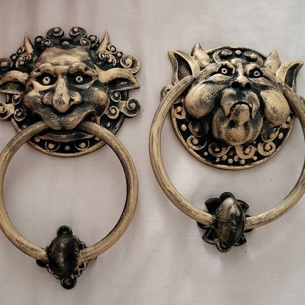 LABYRINTH 2X Door Knockers DAVID BOWIE 80,s Movie Film Memorabilia 3d ...