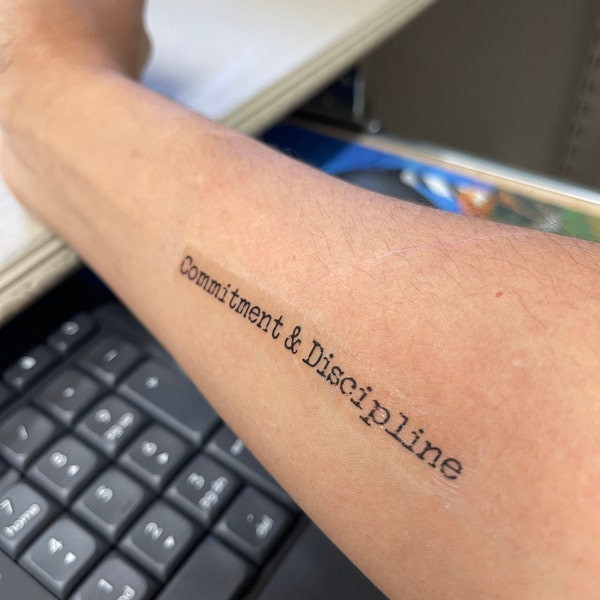 Custom Quote Temporary Tattoo - Quote Tattoos for Women - Etsy