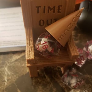 Dice Jail Time Out Chair Dunce Hat Crit Crown Lucky Throne Chair of ...