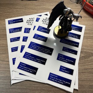 Final Fantasy XIV Quote Stickers Sadu Dotharl - Etsy